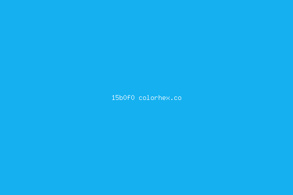 #15b0f0 - Color Hex